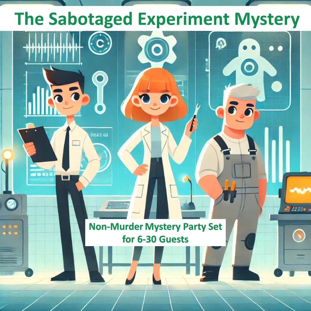 The Sabotaged Experiment Mystery | 6-30 Players | Kids/teen Non-murder ...