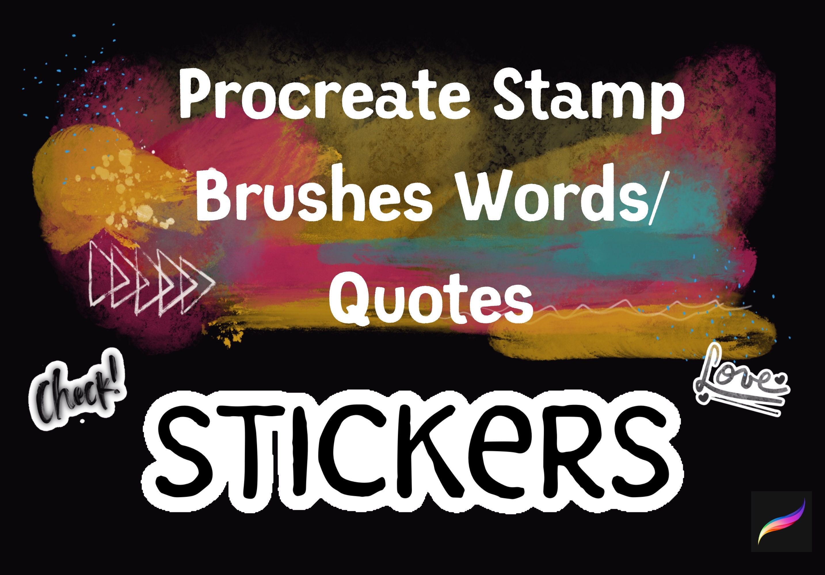 Procreate Stamps Quotes Procreate Stamps Doodle Procreate Stamps ...