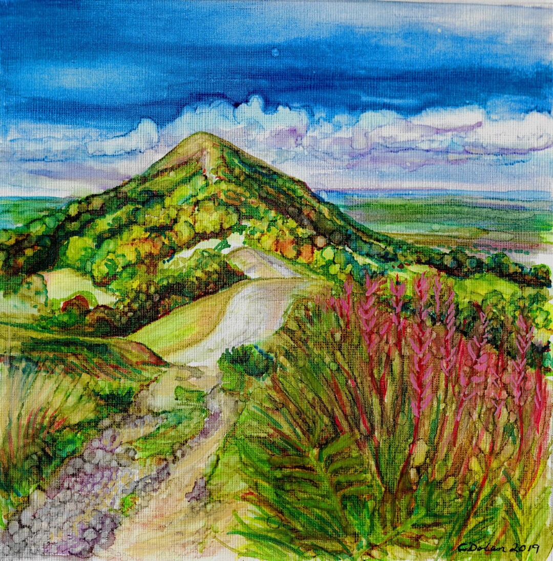 Catherine Dolan 'beacon View', 10"x10" Fine Art Giclee Print of the ...