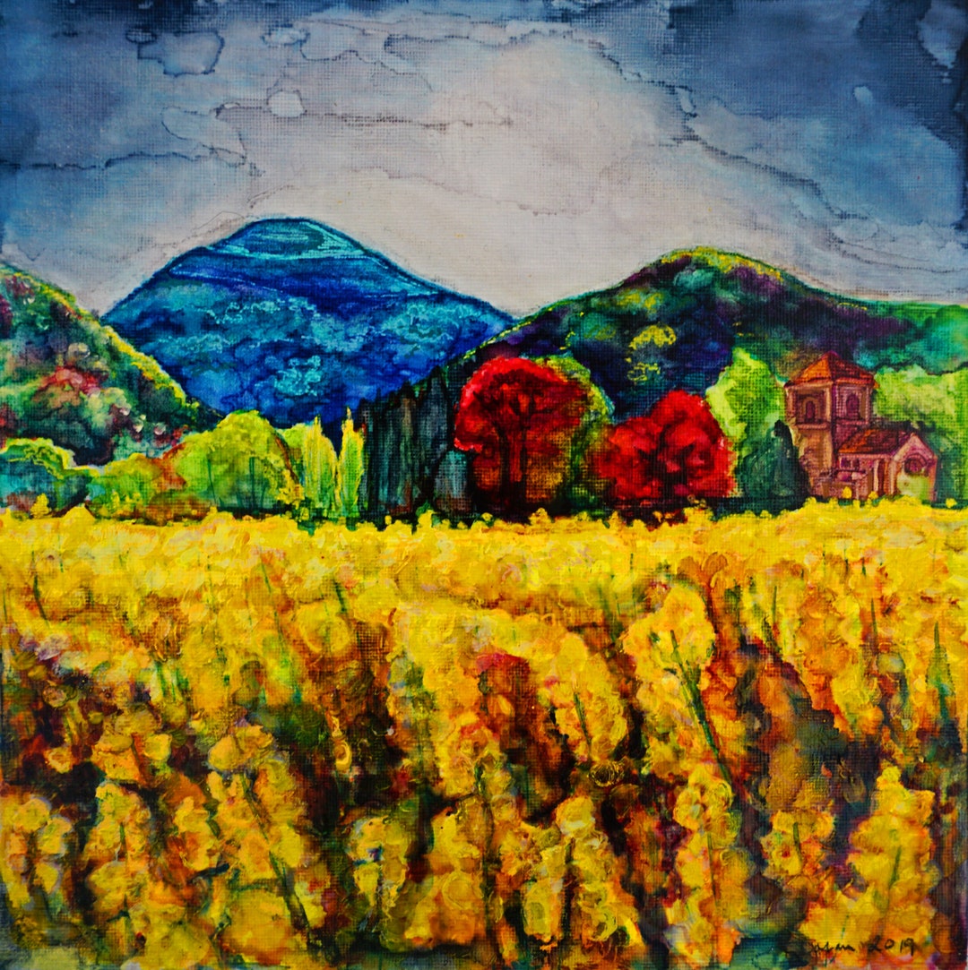 Catherine Dolan 'british Camp Priory View', 10"x10" Fine Art Giclee ...