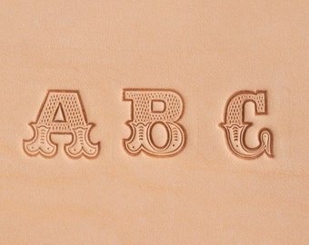 Leather Alphabet Stamp Set - Etsy