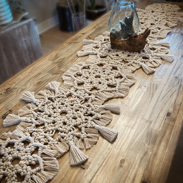 Macrame Table Runner - Etsy