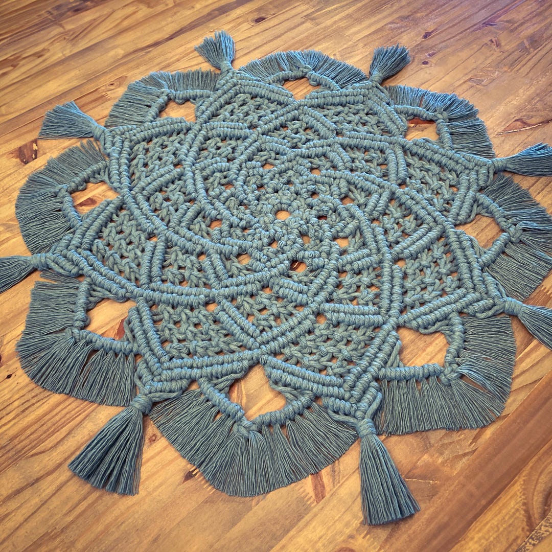 Macrame Table Centerpiece Charger, Round Runner, Wedding Color ...