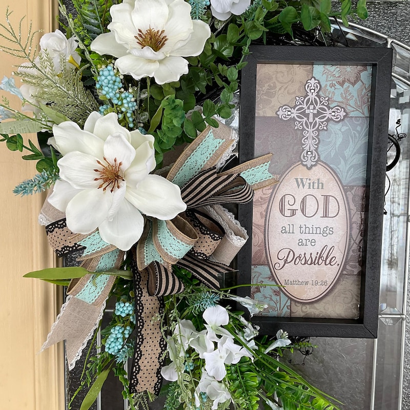 Religious Wreath - Etsy