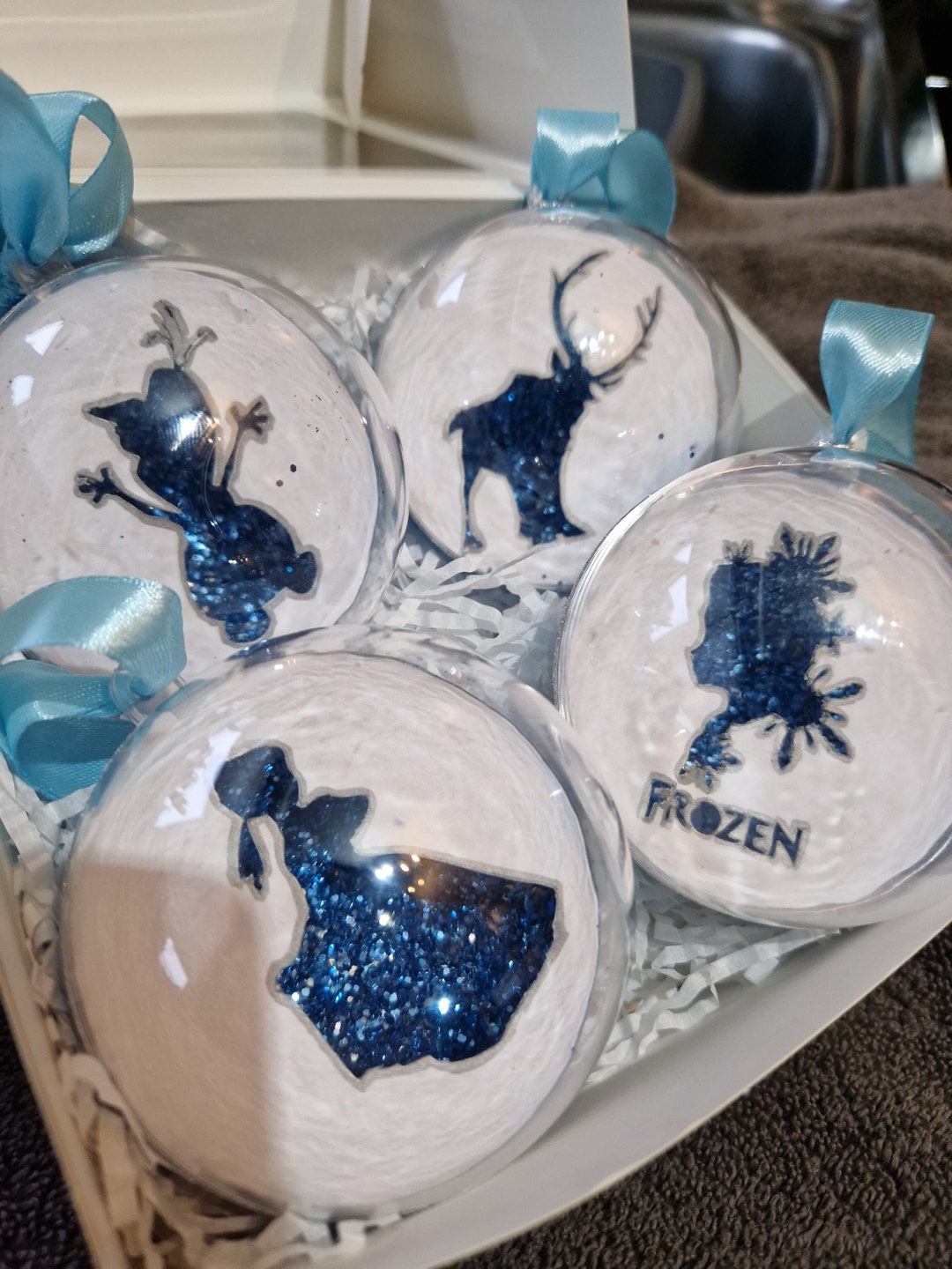 Christmas Personalised Frozen Baulballs - Etsy