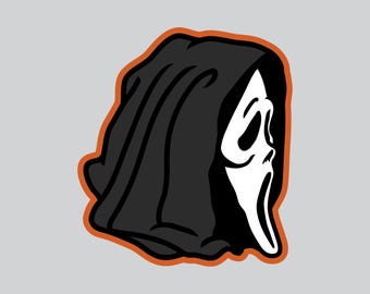 Ghostface X Mickey Sticker | Custom Vinyl Sticker Glossy - Etsy