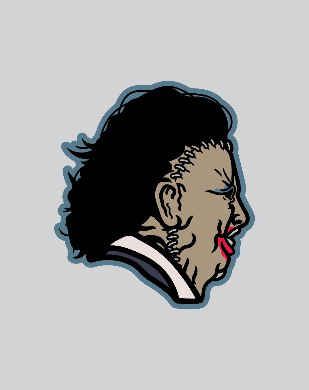 Leatherface Vinyl Sticker - Etsy