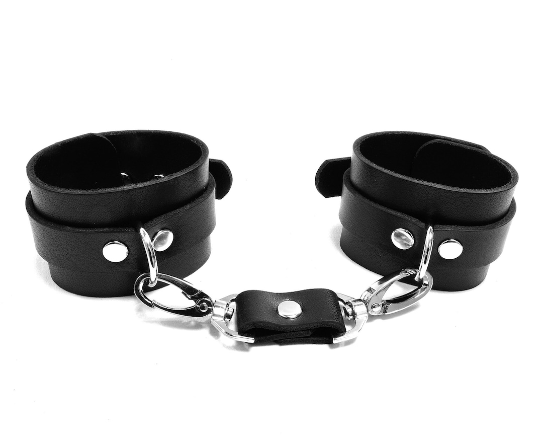 Leather Handcuffs Real Cow Leather Wrist Ankle Cuffs - Etsy UK