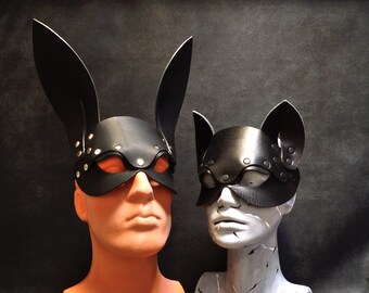 Leather Rabbit Mask | Etsy