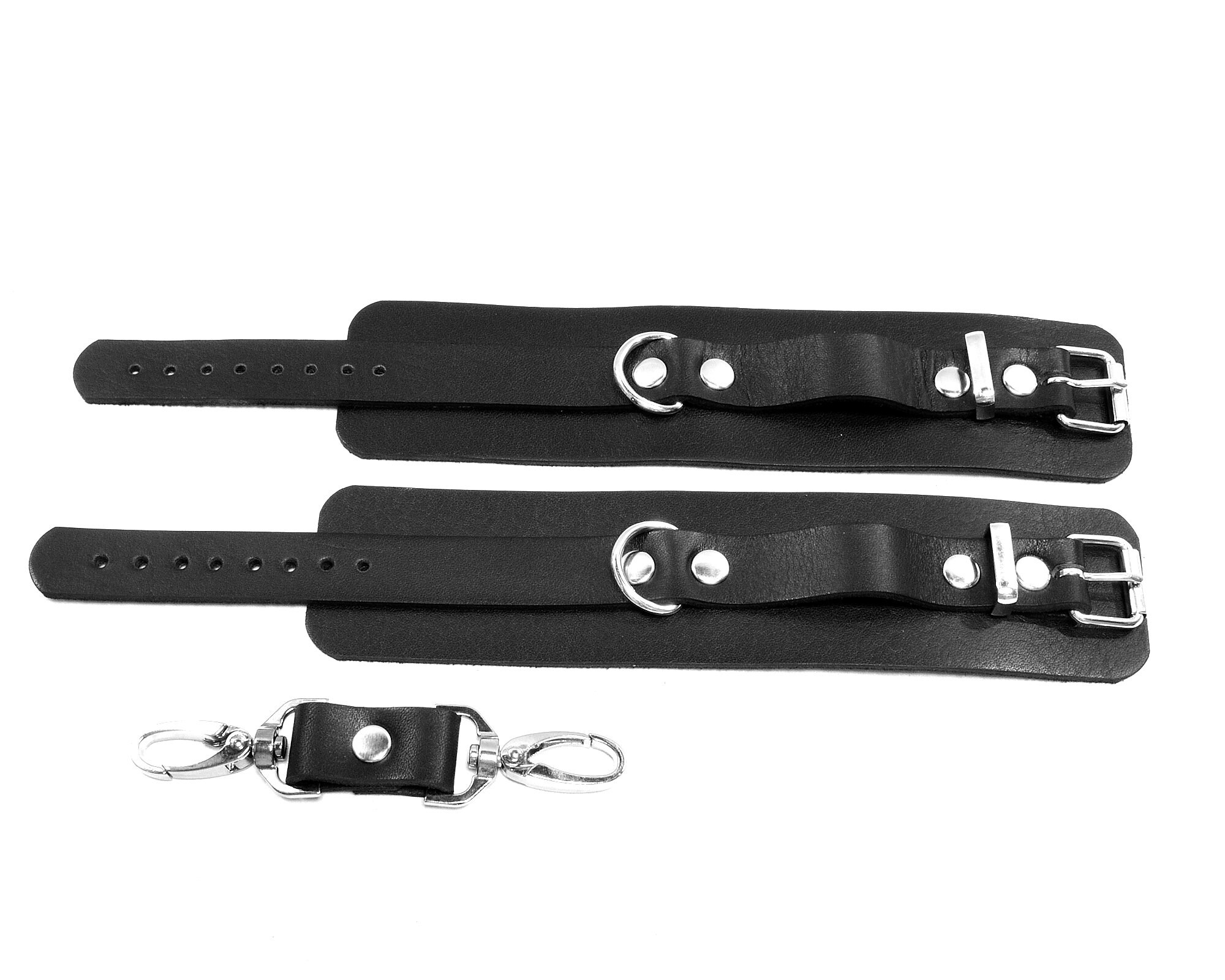 Leather Handcuffs Real Cow Leather Wrist Ankle Cuffs Leather BDSM Cuffs ...