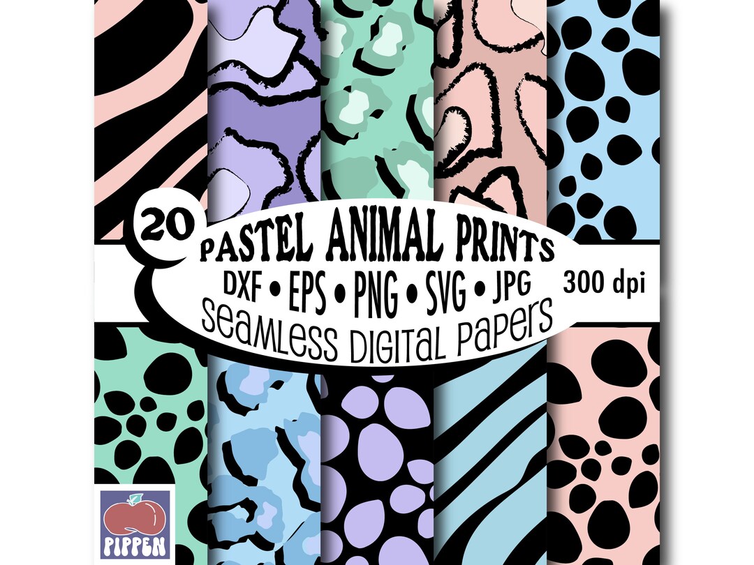 Pastel Leopard Print Pattern Svg, Leopard Pattern Svg, Repeating ...