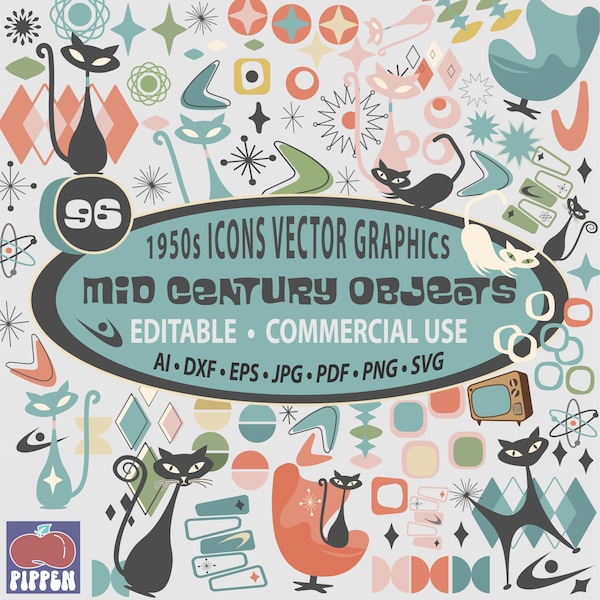 Retro Atomic Design - Etsy