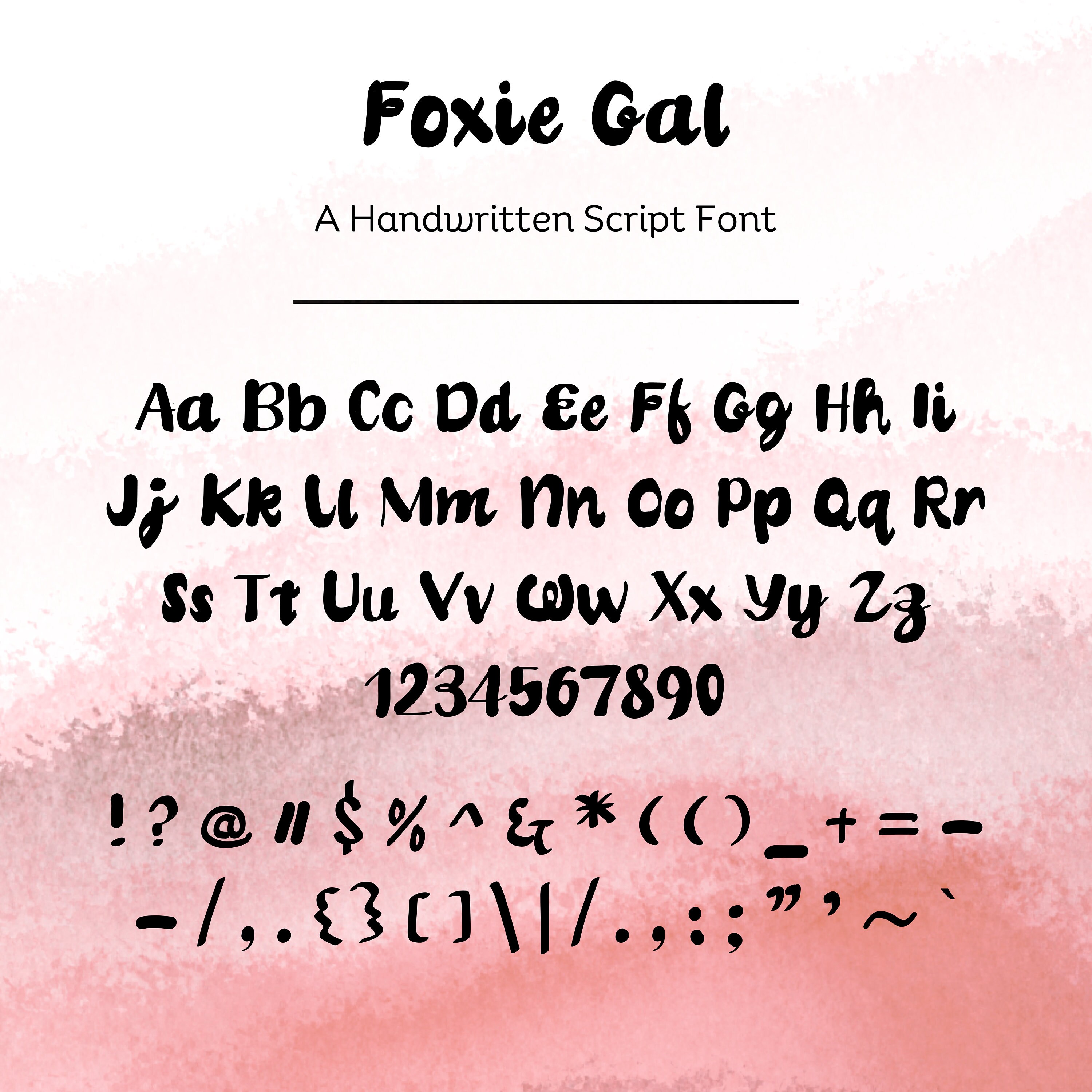 Foxie Gal Font, Handwritten Script Font, Modern Handwriting Calligraphy ...