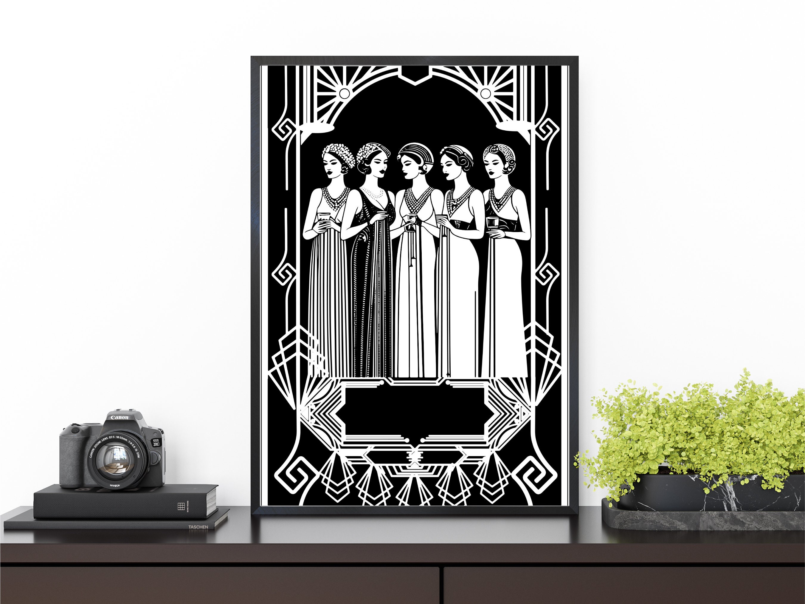 Art Deco Wedding Wall Art, Digital Art Deco Posters, Art Deco Prints ...