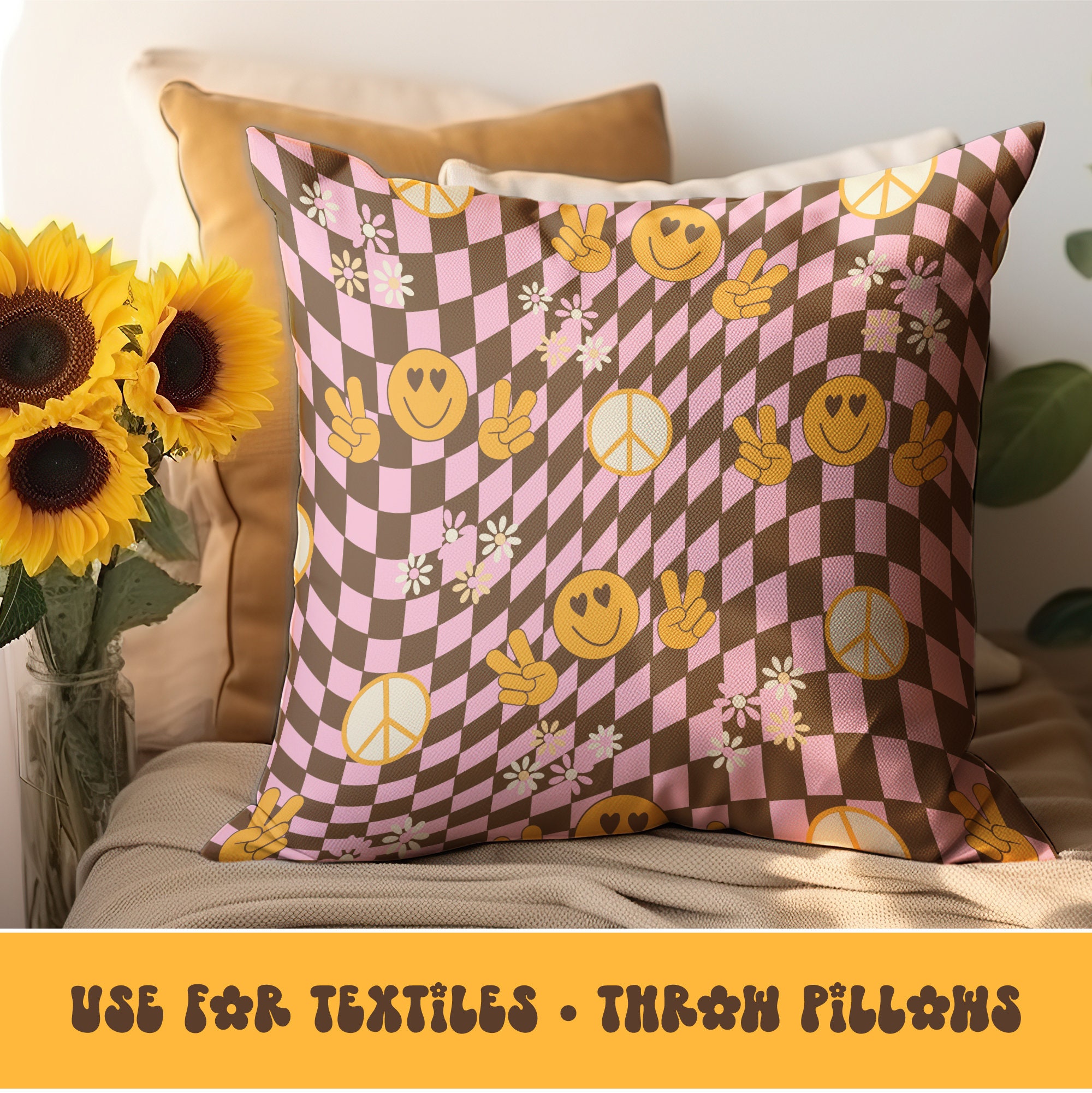 Retro Groovy, 60s 70s Seamless Pattern, Retro Groovy Background ...