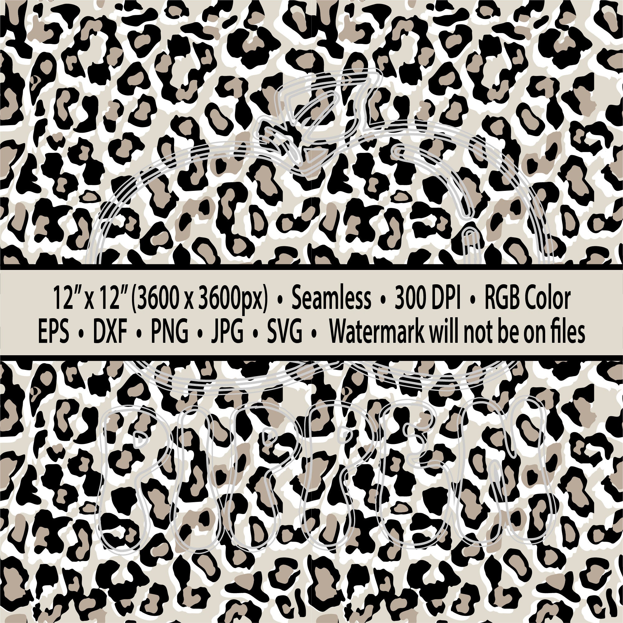 Leopard Print Svg, Leopard Print Seamless Pattern, Repeating Pattern ...