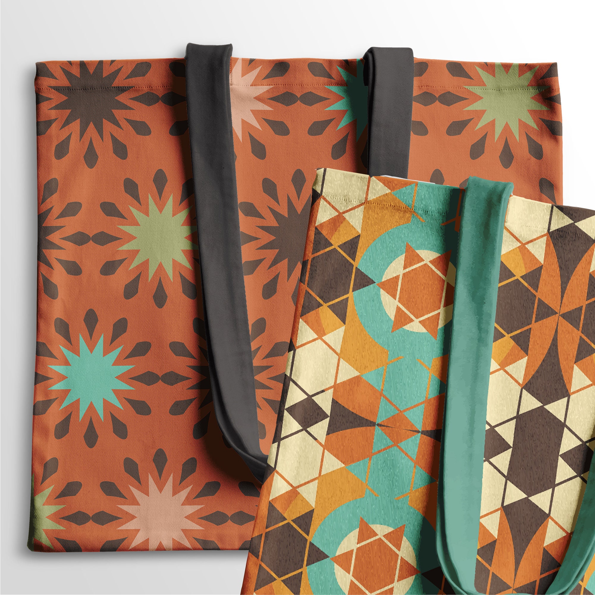 Retro 70s Digital Paper,commercial Use,scrapbook Paper,geometric ...