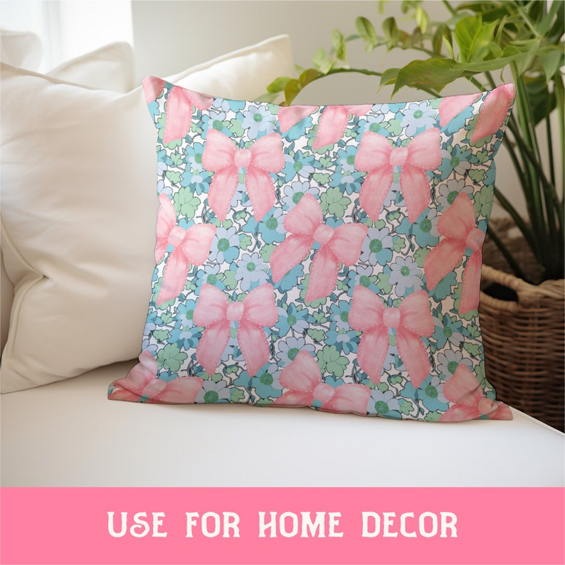 Coquette Patterns PNG SVG Digital Download Cute Girly Pink Bows Ribbons ...