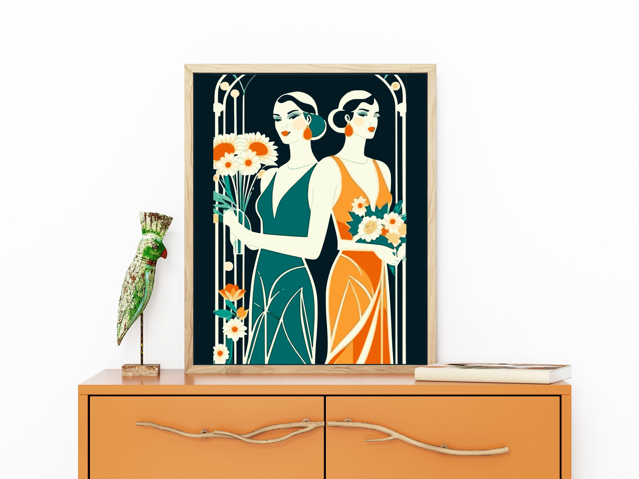 Art Deco Wedding Wall Art, Digital Art Deco Posters, Art Deco Prints ...
