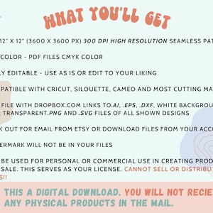 Mid Century Modern Digital Papers,svg, PNG, Editable Vector, 1950s ...