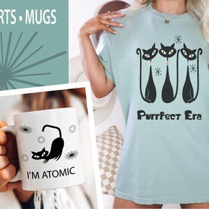 Atomic Cat Posters, Atomic Cat SVG, Digital Download,atomic Kitty, Mid ...