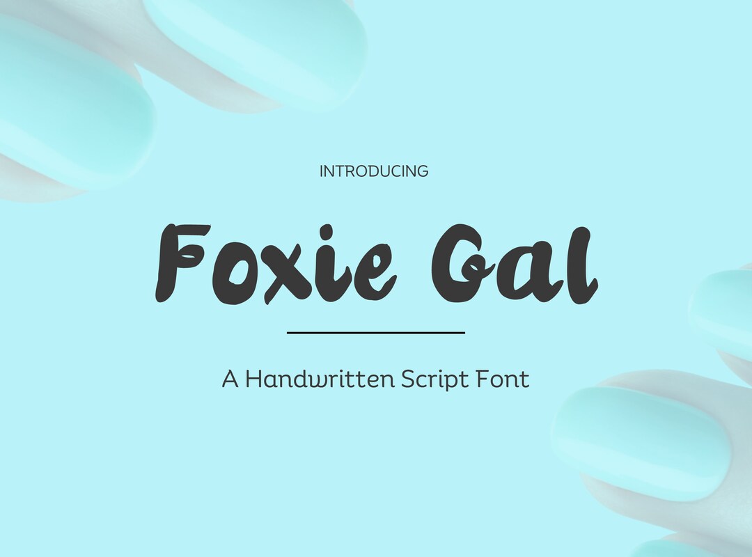 Foxie Gal Script Font, Handwritten Fonts, Modern Handwriting ...