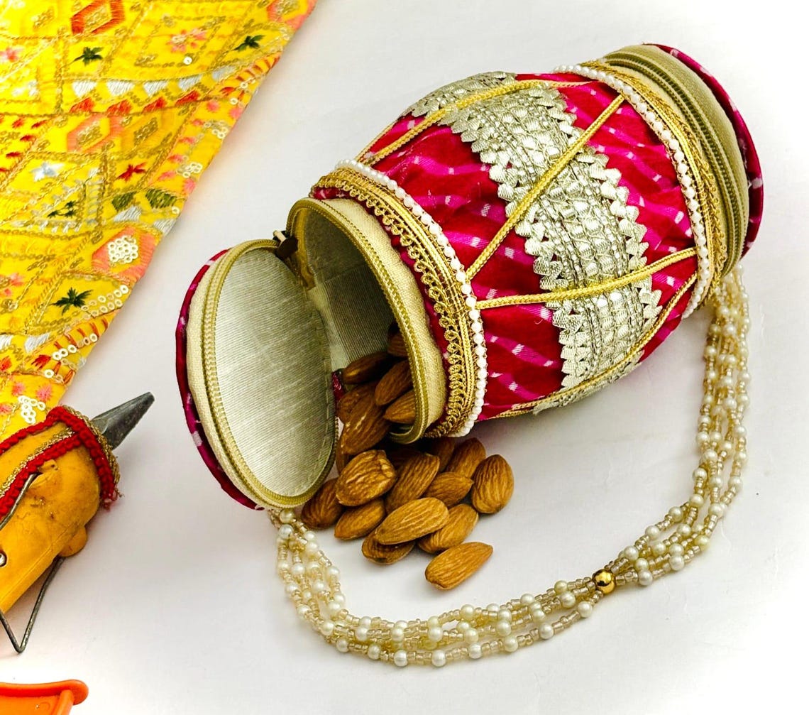 30 Dholki Gift Bags – Mehndi Favors, Wedding Return Gifts, Sangeet ...