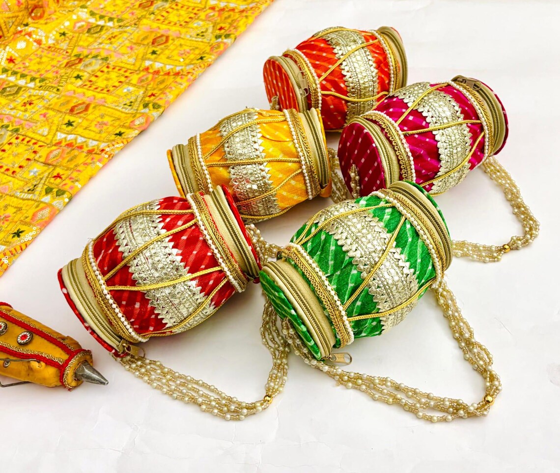 30 Dholki Gift Bags – Mehndi Favors, Wedding Return Gifts, Sangeet ...