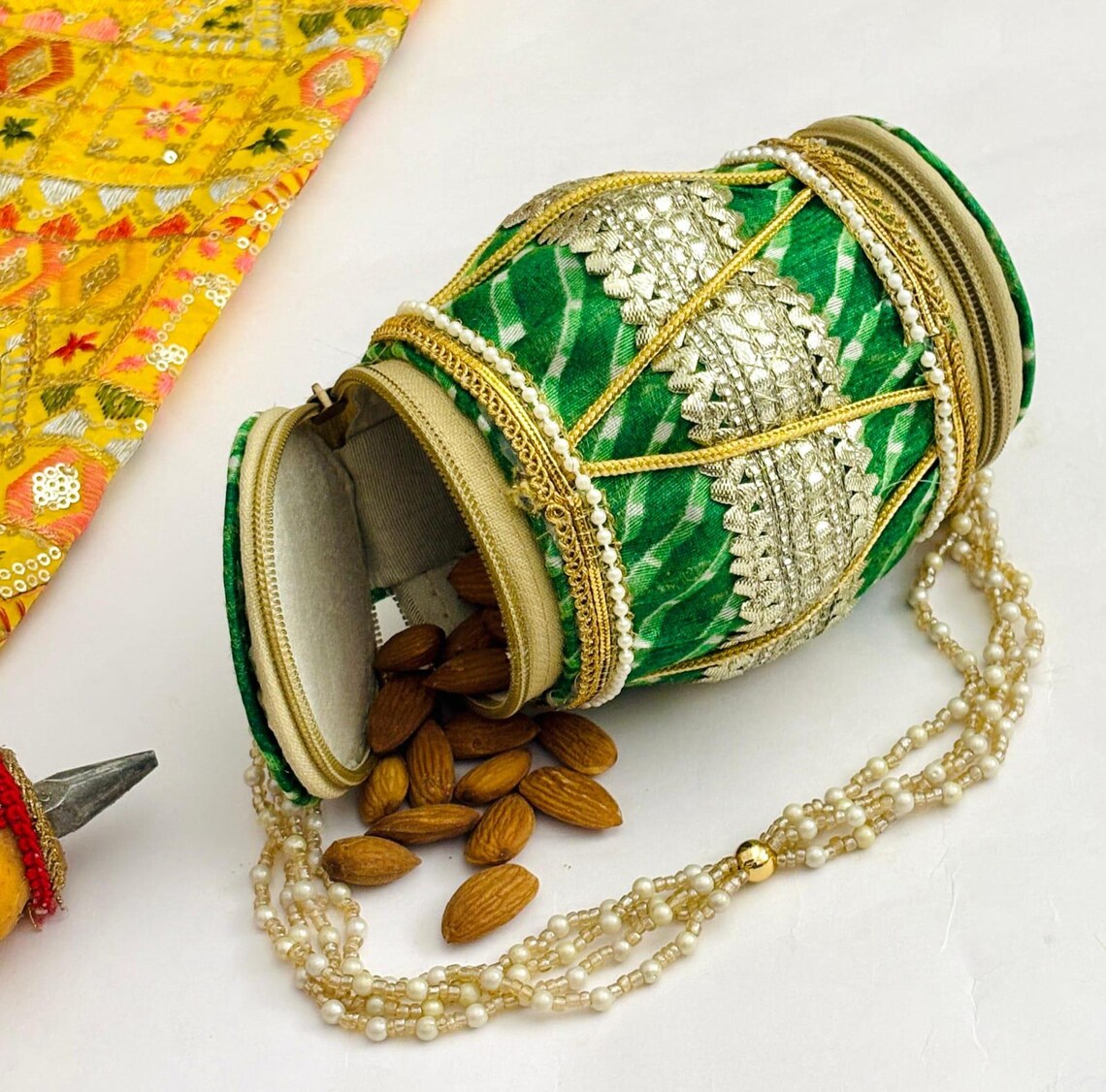 30 Dholki Gift Bags – Mehndi Favors, Wedding Return Gifts, Sangeet ...