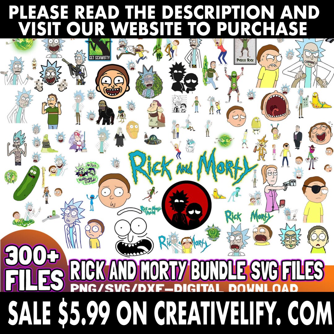 300 Rick and Morty Bundle, Rick and Morty Svg, Rick and Morty Png, Rick ...