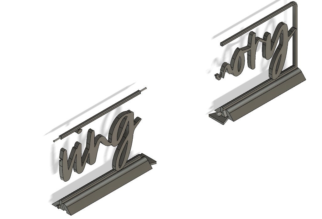 In Loving Memory - 3D Wedding Sign - Etsy