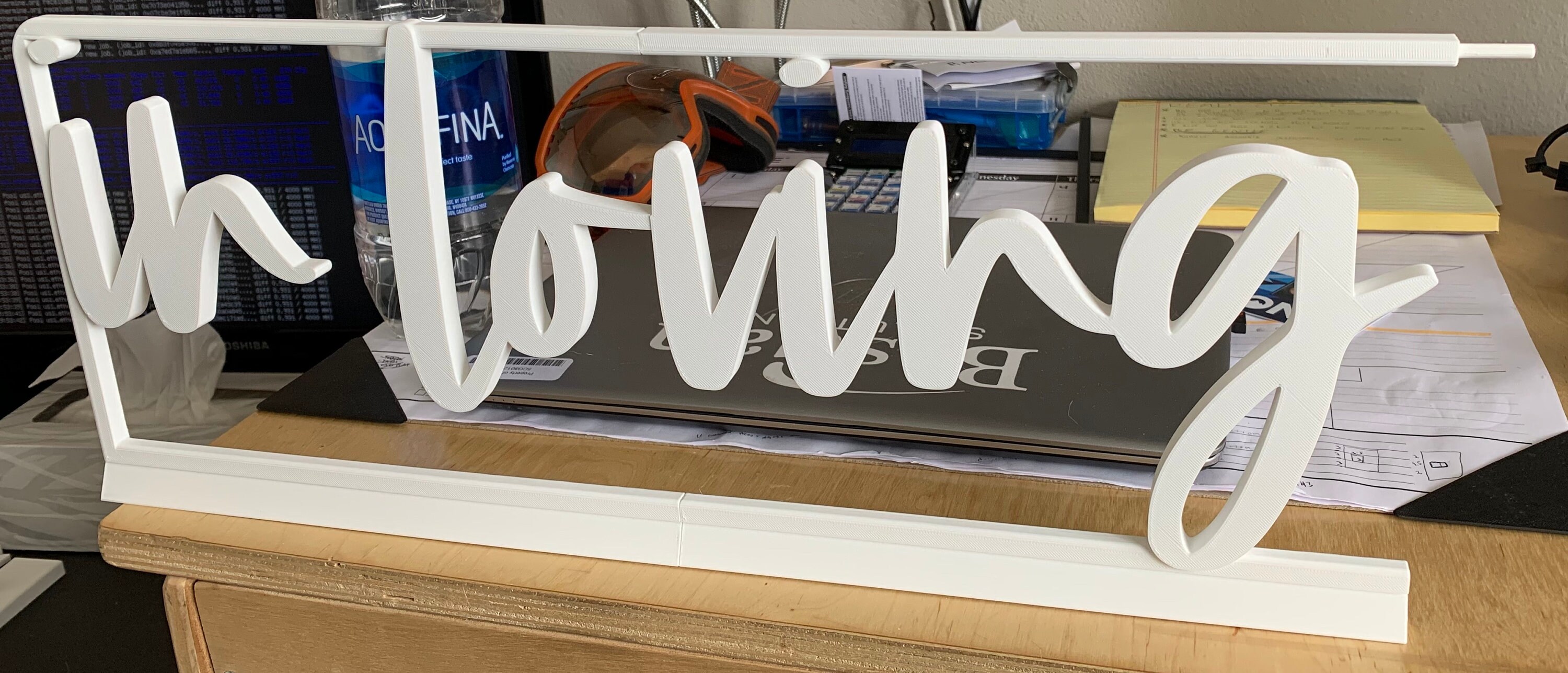 In Loving Memory - 3D Wedding Sign - Etsy