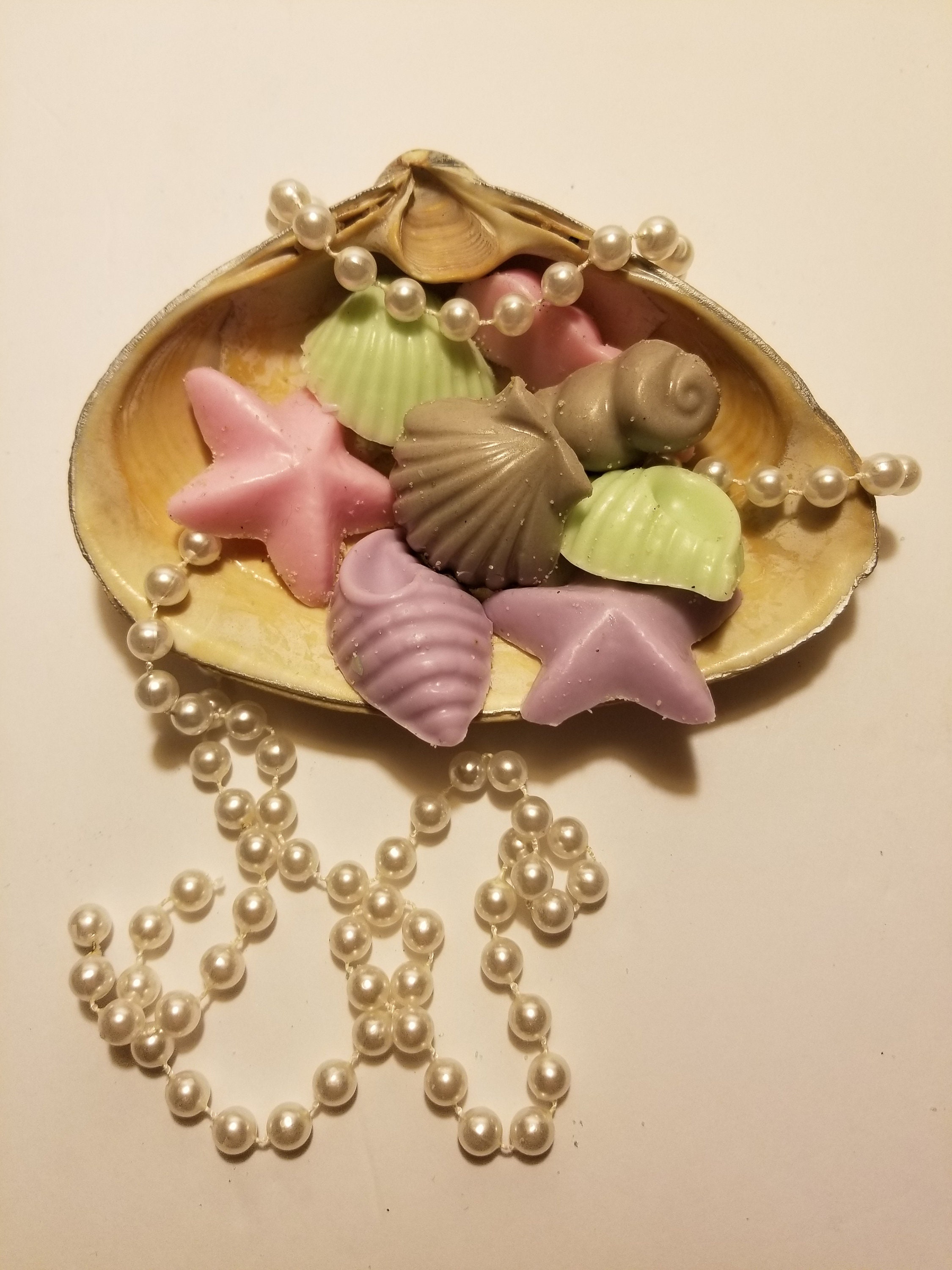 Sea Shell Soaps Bath Décor Soap Favors. Guest Soap Novelty - Etsy UK