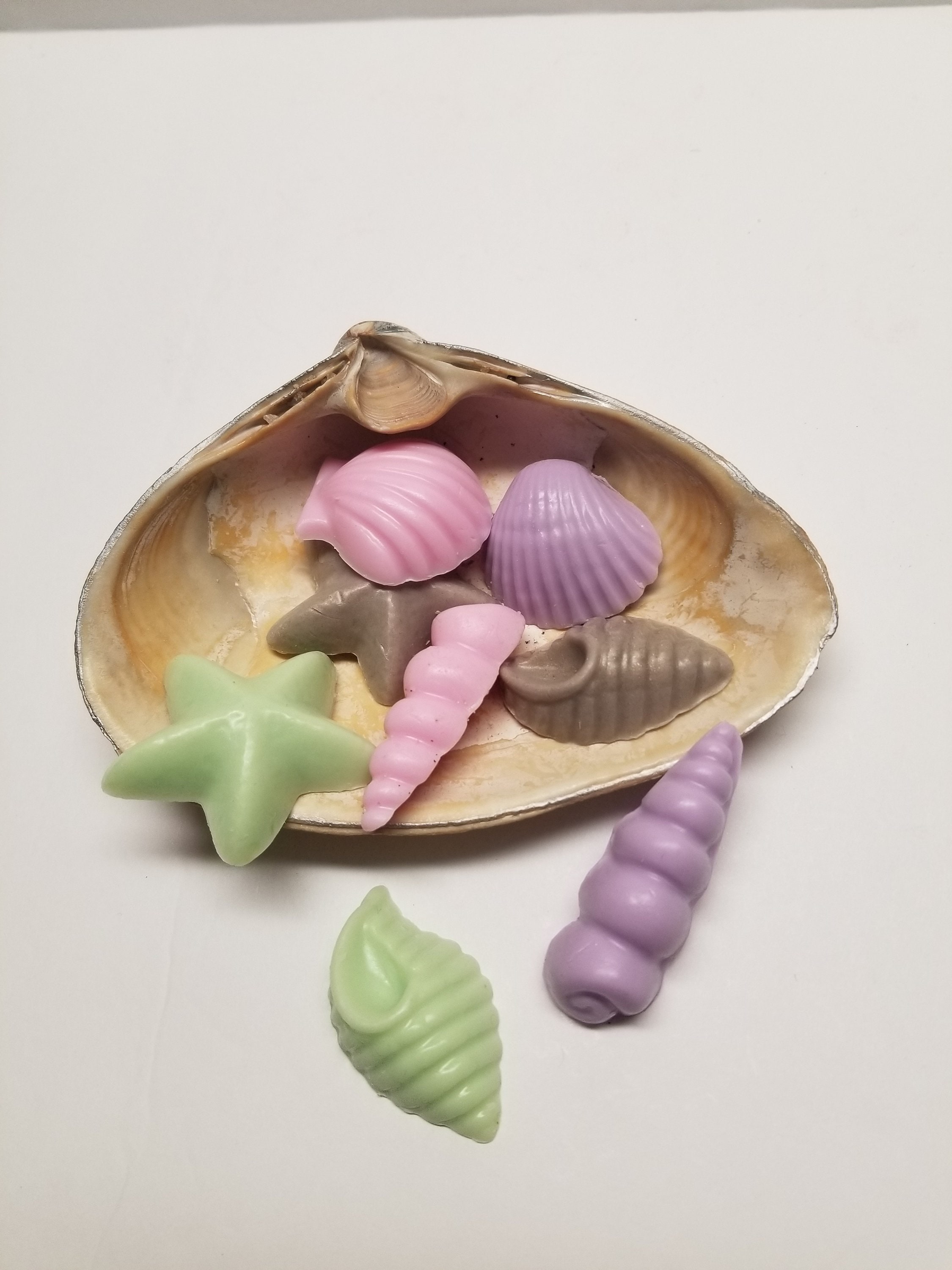Sea Shell Soaps Bath Décor Soap Favors. Guest Soap Novelty - Etsy UK
