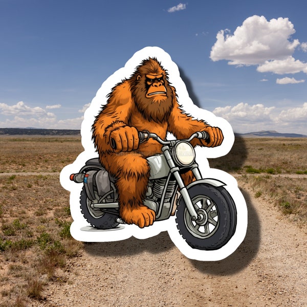 Bigfoot Riding a Motorcycle - Etsy