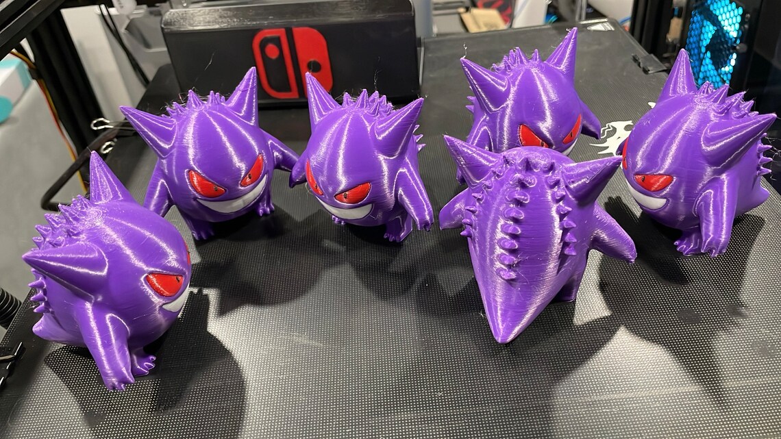 Gengar Figurine 3D Printed - Etsy