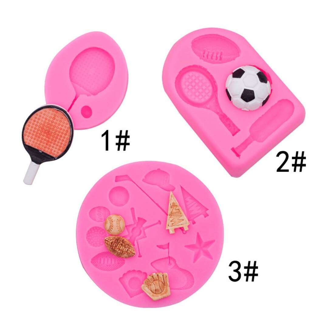 Tennis Football Rugby Golf Mold DIY Fondant Chocolate Cake Biscuit ...