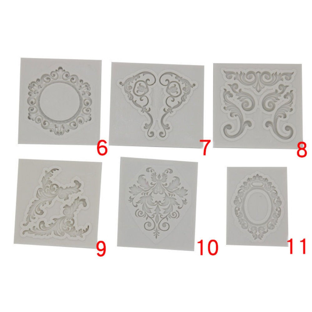 Vintage Photo Frame Flower Pattern Border Mold DIY Fondant - Etsy