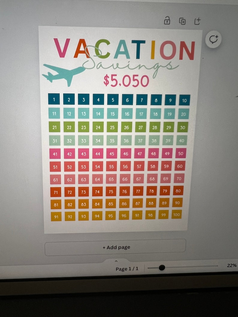 Vacation Travel Savings Challenge, 5050 Savings Challenge, Travel ...