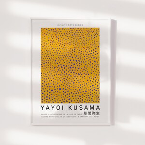 Yayoi Kusama Art Poster Infinity Dots Exhibition Poster - Etsy
