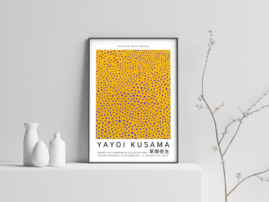 Yayoi Kusama Art Poster Infinity Dots Exhibition Poster | Etsy