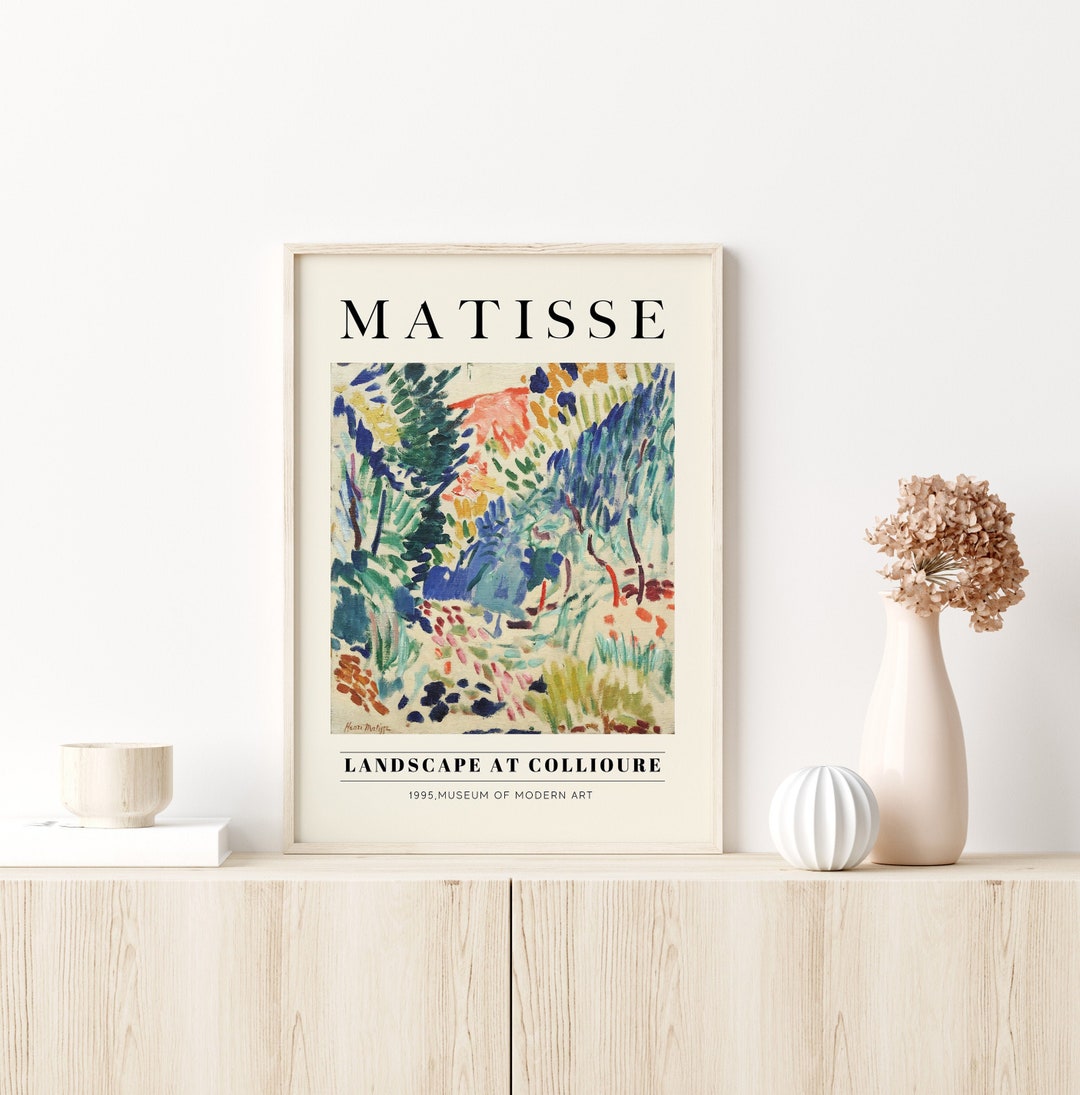 Henri Matisse Exhibition Poster, Landscape at Collioure, High Quality ...