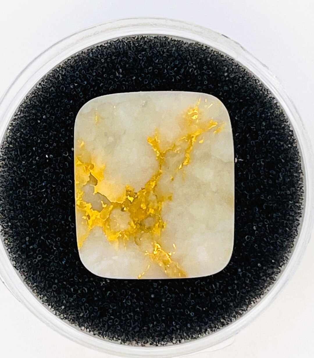 PRIME 5.5ct Gold in Quartz Cab Gympie Australia Nugget 22k Gold Quartz ...