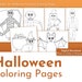 Printable Halloween Coloring Pages | Halloween Creatures | Digital ...