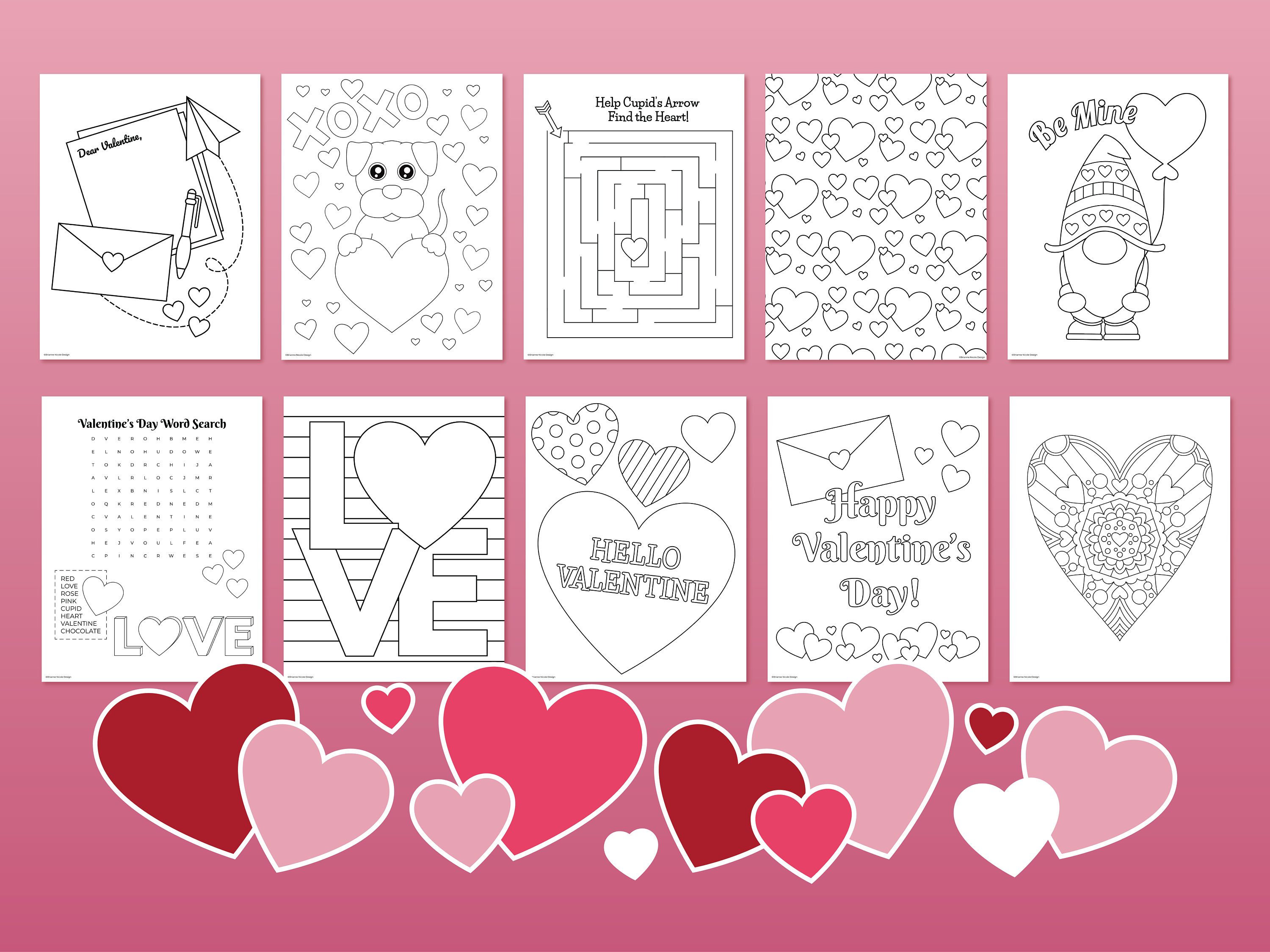 Valentine's Day Coloring Pages and Activities for Kids and Adults ...