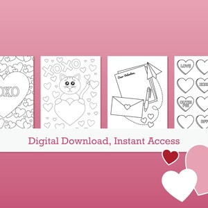 Valentine's Day Coloring Pages and Activities for Kids and Adults ...