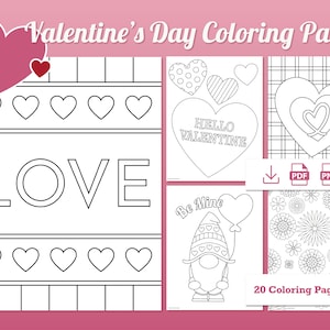 Valentine's Day Coloring Pages and Activities for Kids and Adults ...