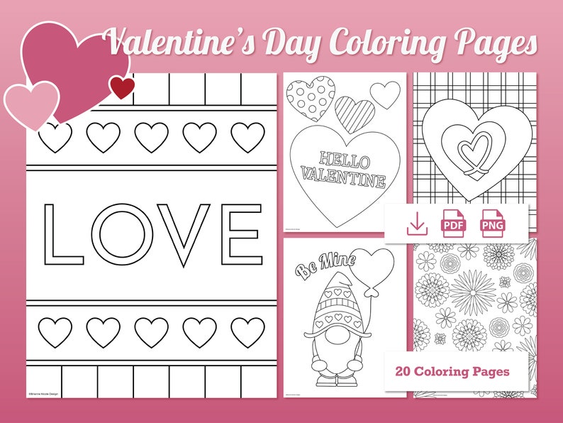 Valentine's Day Coloring Pages and Activities for Kids and Adults ...
