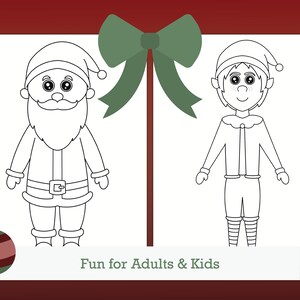 Christmas Coloring Pages for Kids and Adults. Digital Download, Winter ...