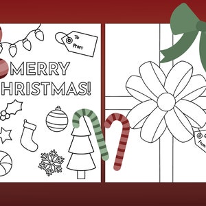 Christmas Coloring Pages for Kids and Adults. Digital Download, Winter ...